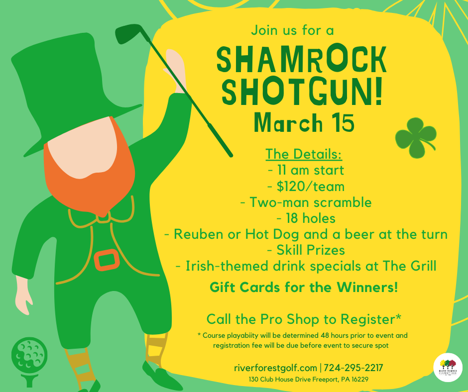 Shamrock Shotgun - Golf Event - River Forest Country Club